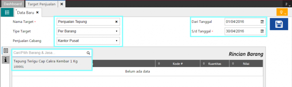 Tutorial Accurate Online : Target Penjualan Barang